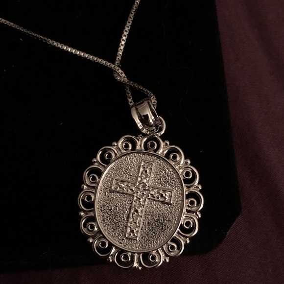 Technibond | Jewelry | Technibond Silver Cross Necklace | Poshmark